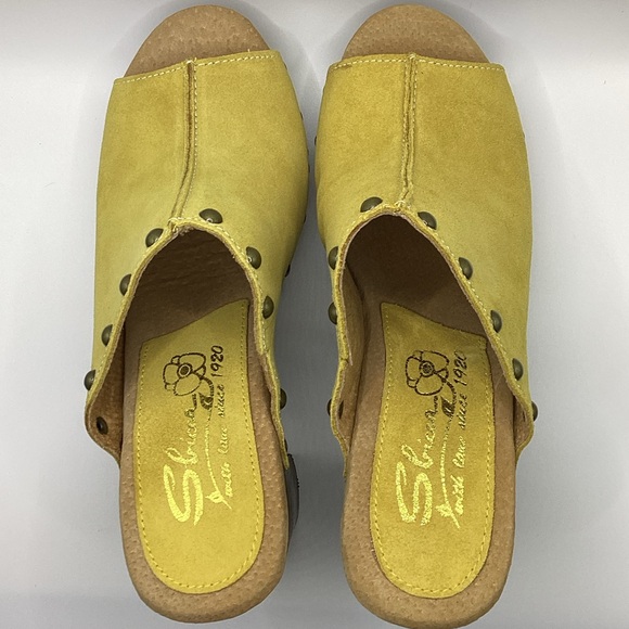 Sbicca | Shoes | Sbicca Crowley Marigold Womens Leather Mulessize 9nib ...